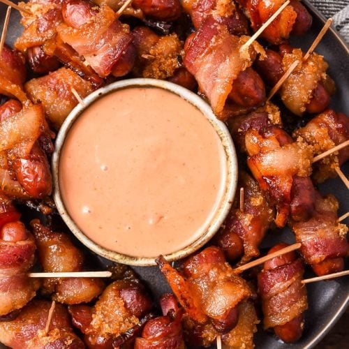 Meat Candy (Bacon Wrapped Smokies)