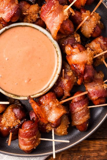 Meat Candy (Bacon Wrapped Smokies)