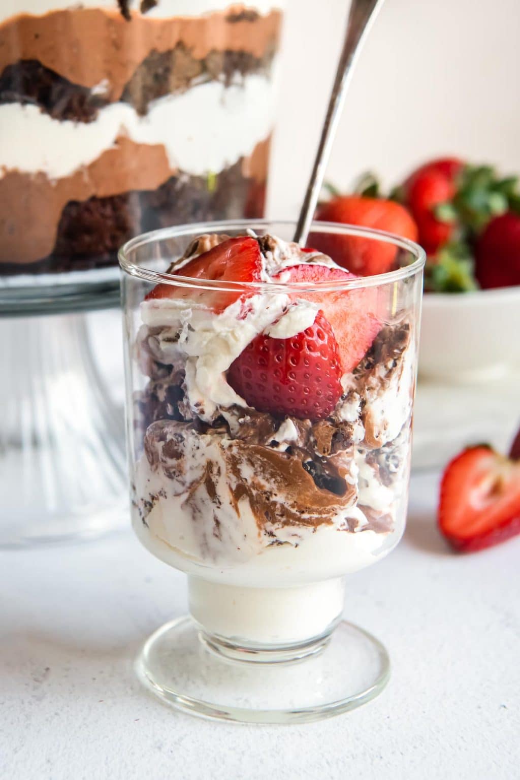 Triple Chocolate Punch Bowl Cake | NeighborFood