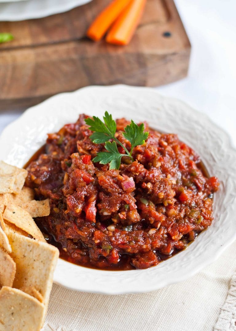 Hummus and Spicy Turkish Ezme Salad | Neighborfood