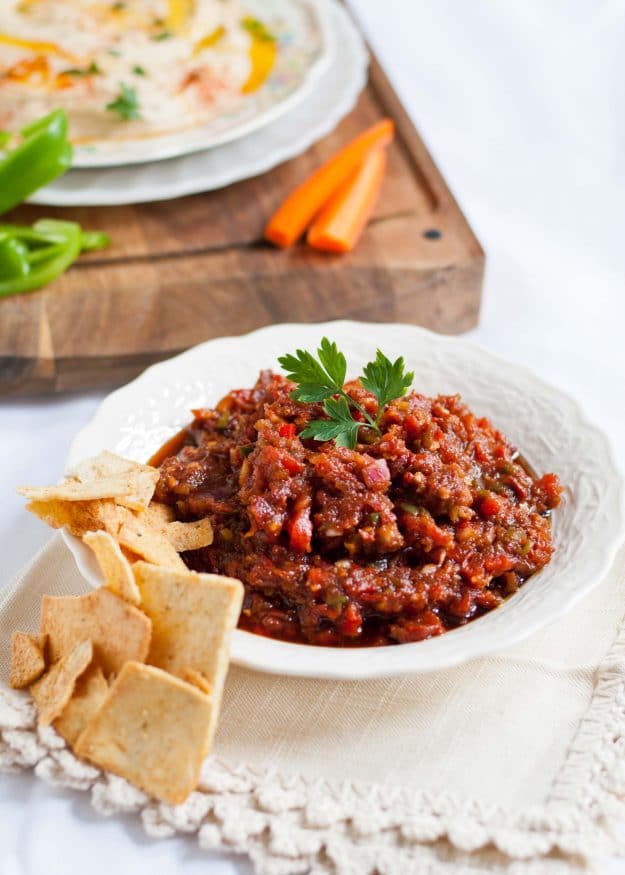 Hummus and Spicy Turkish Ezme Salad | Neighborfood