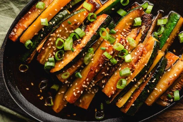 10 Minute Spicy Asian Zucchini | NeighborFood