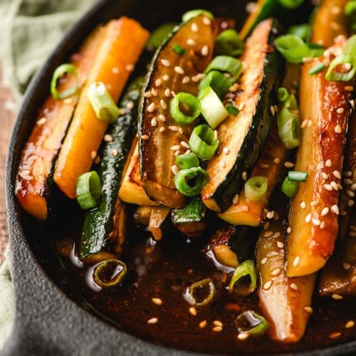 10 Minute Spicy Asian Zucchini | NeighborFood
