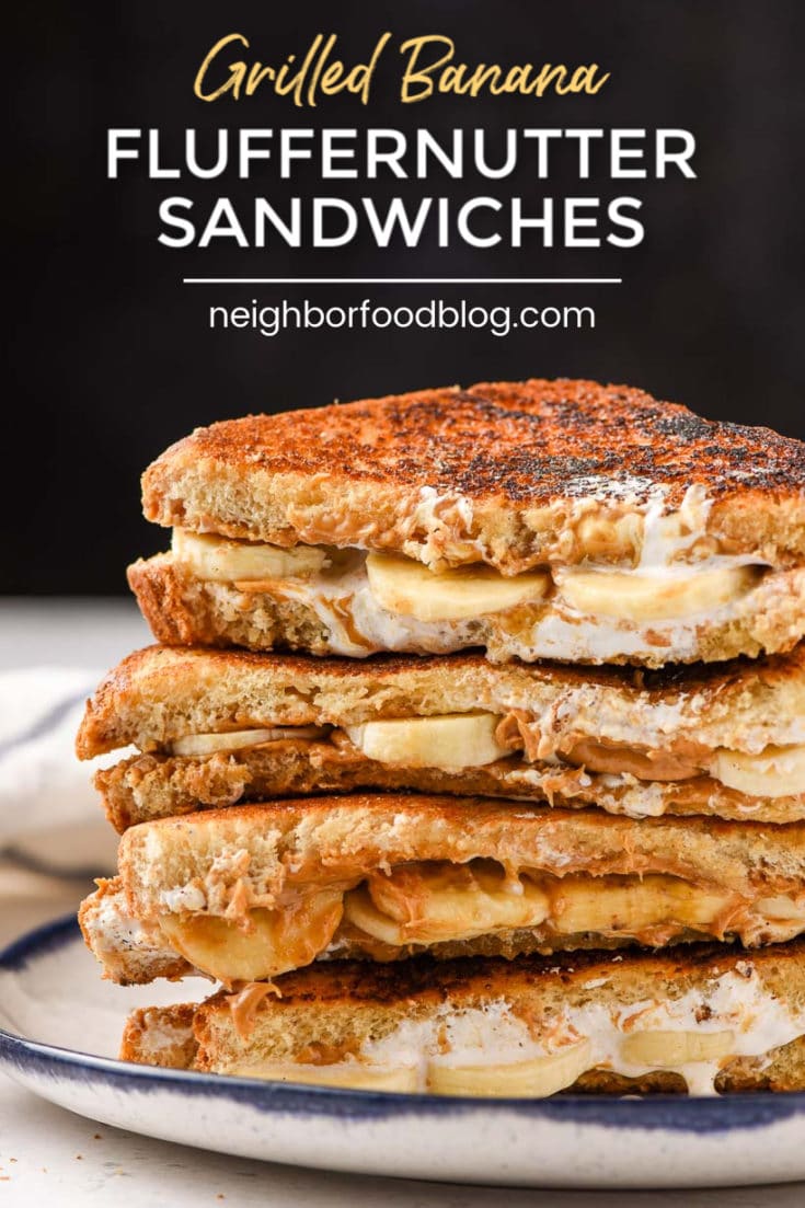 Fluffernutter Sandwich Grilled (recipe + VIDEO) | NeighborFood