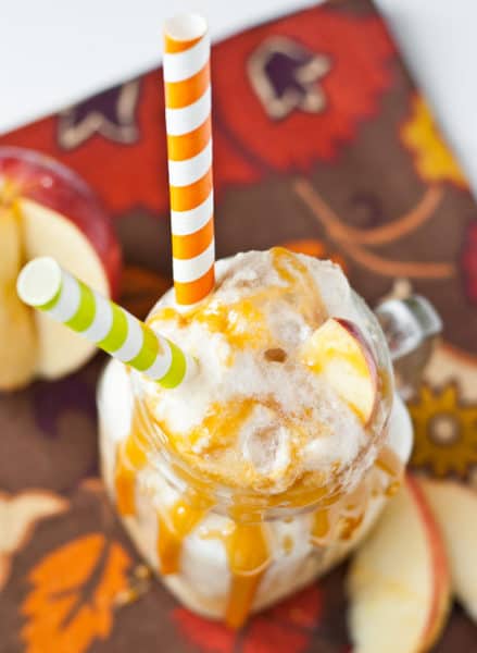 Caramel Apple Cider Floats | NeighborFood