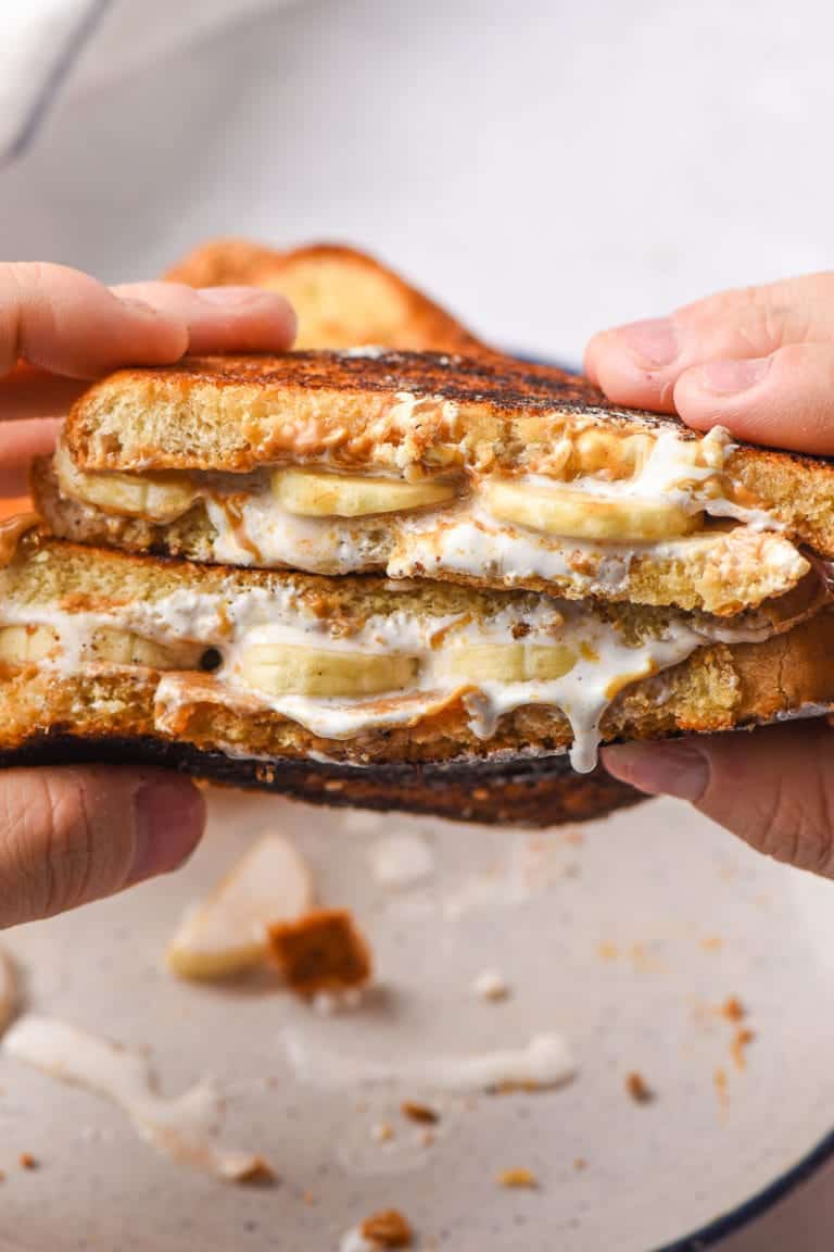 Fluffernutter Sandwich Grilled (recipe + VIDEO) | NeighborFood