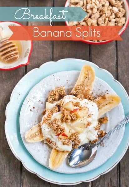 Cinnamon Apple Breakfast Banana Splits | NeighborFood