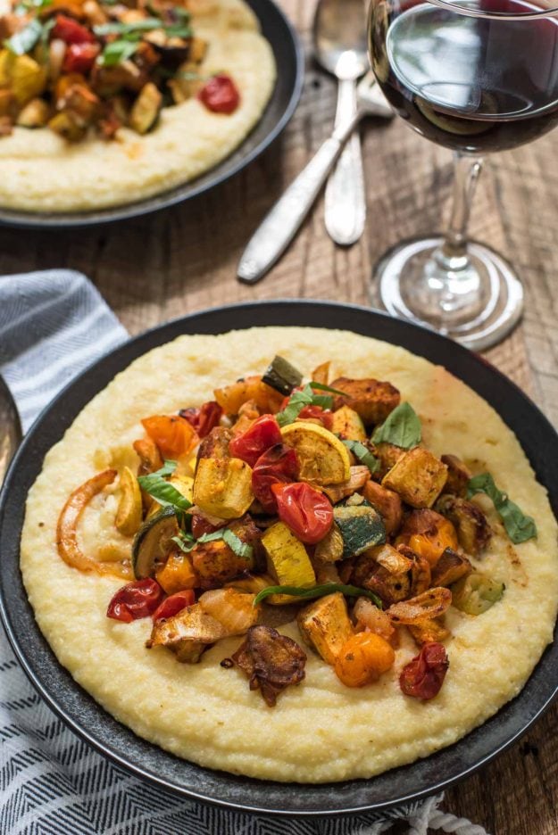 Roasted Vegetable Polenta Bowls | NeighborFood