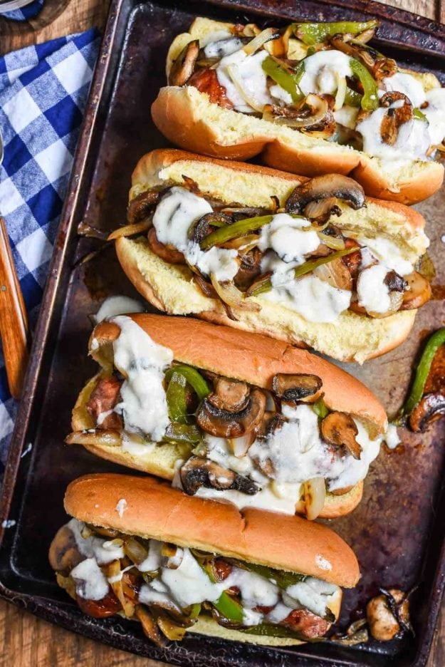 Philly Cheese Brats | NeighborFood