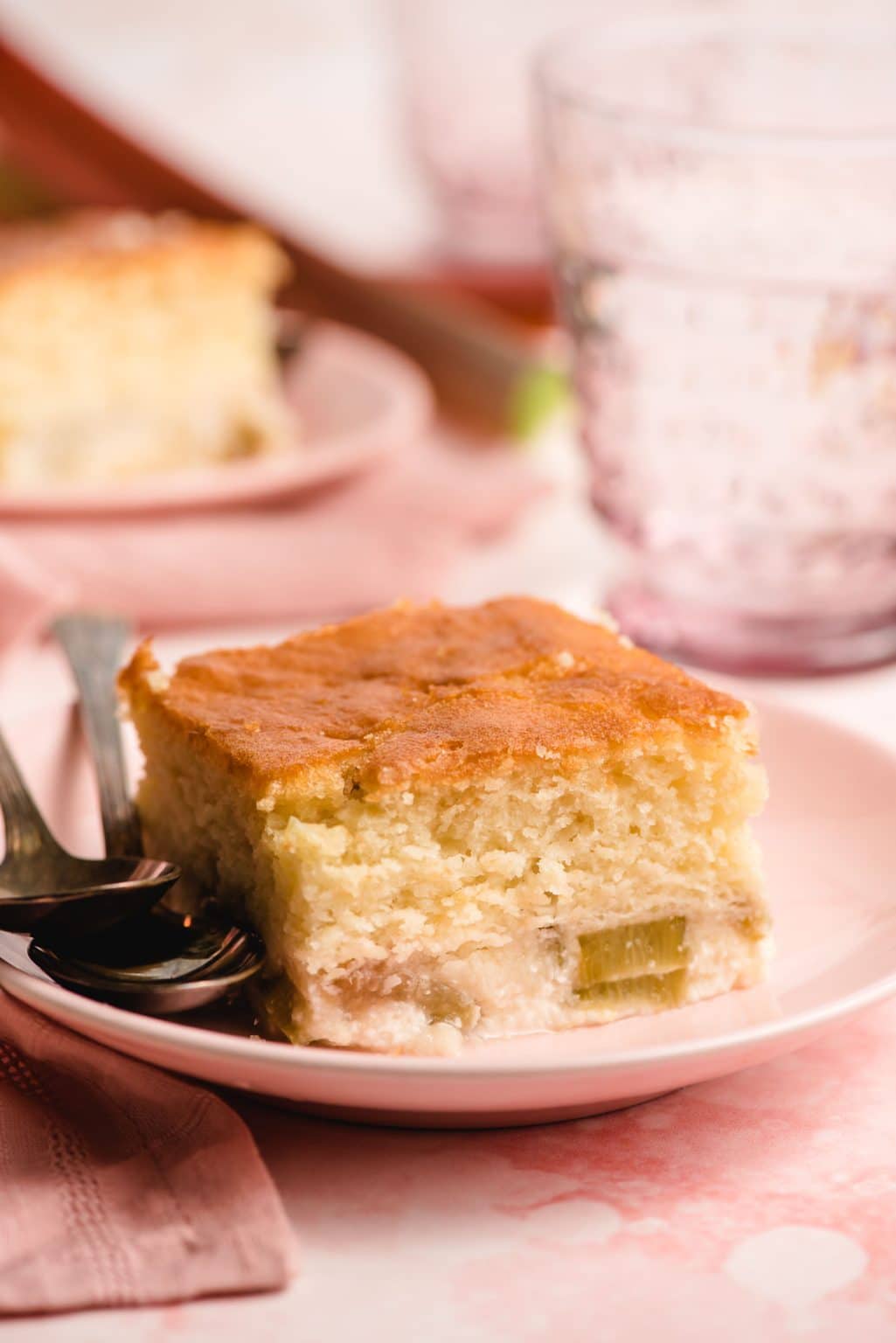 Rhubarb Custard Cake | NeighborFood