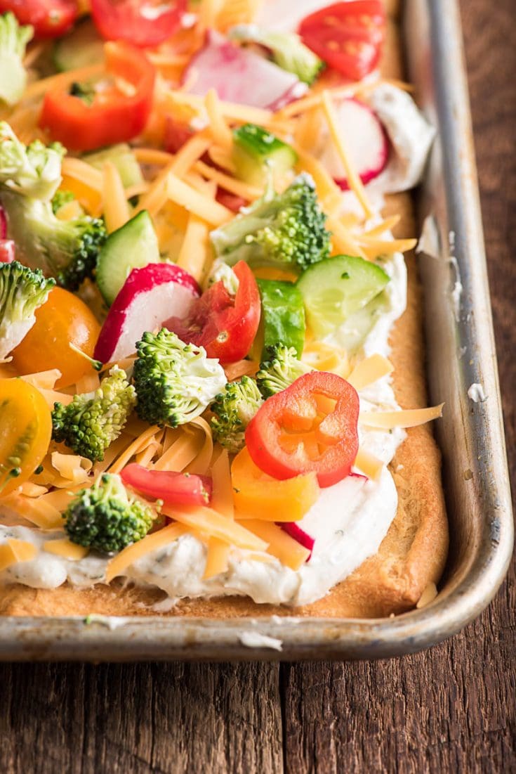 Cold Veggie Pizza: An easy crowd pleasing appetizer - NeighborFood