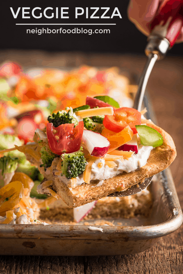 Cold Veggie Pizza: An easy crowd pleasing appetizer - NeighborFood