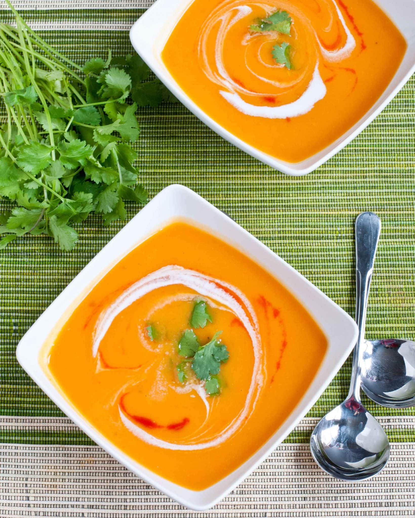 Spicy Sweet Potato Soup with Coconut Milk | Neighborfoodblog.com