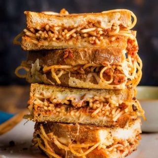 Spaghetti Grilled Cheese Sandwich - NeighborFood