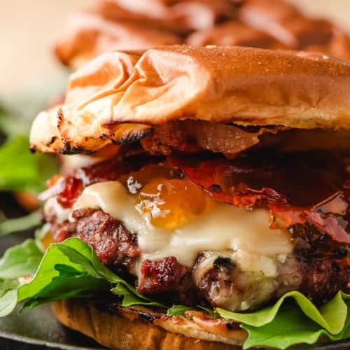 Brie Burger with Apricot Jam - NeighborFood